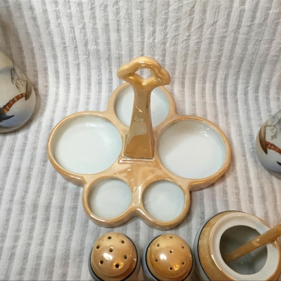 Noritake | Dining | Vintage Lusterware Made In Japan Cruet Set Oil ...